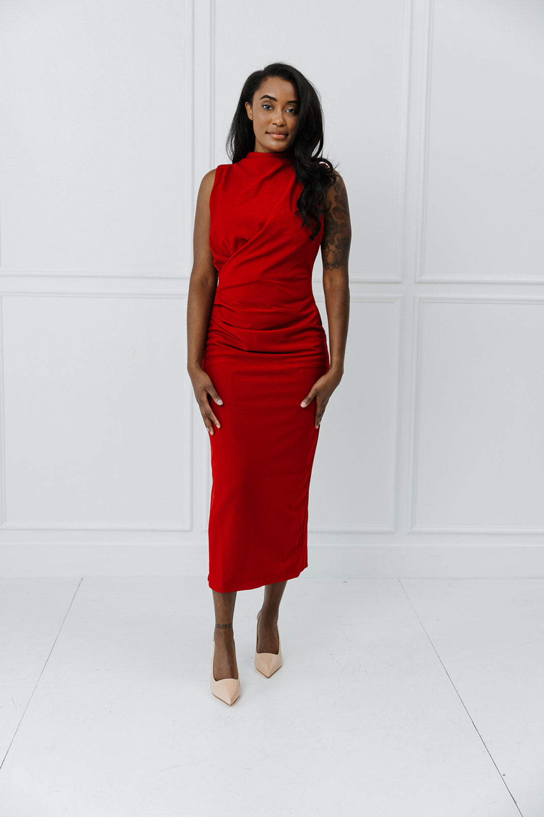 Scarlet Wrap Midi – Kenorah